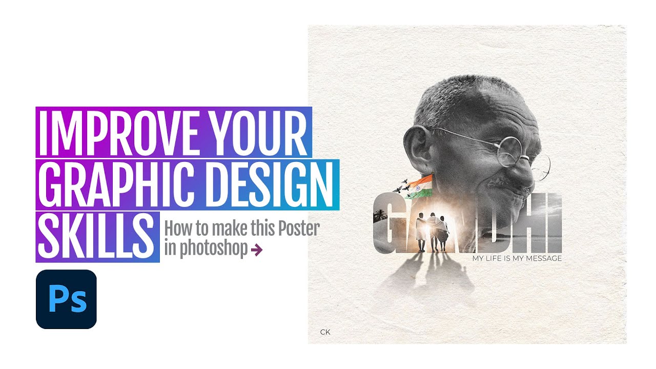 PHOTOSHOP TUTORIAL | Design Typography Posters in Photoshop - YouTube