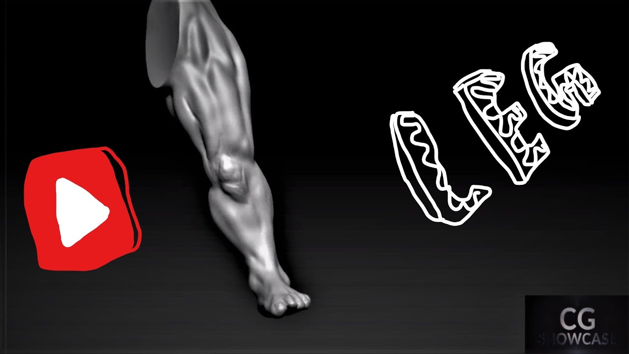 LEG SCULPTING IN ZBRUSH | Leg Speed Sculpt - YouTube