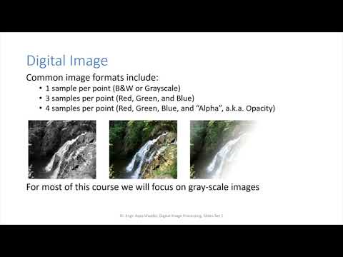 Digital image, steps, history of digital image processing - YouTube