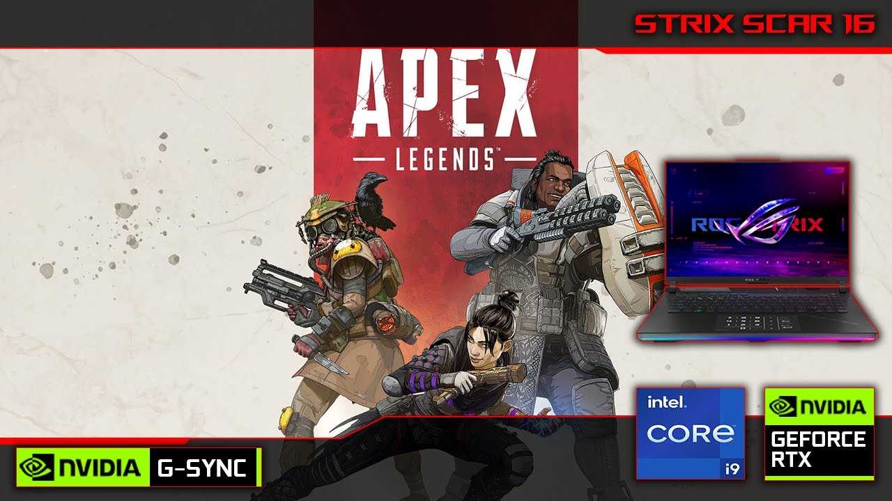 ASUS ROG Strix SCAR 16 - Apex Legends Max Settings - YouTube