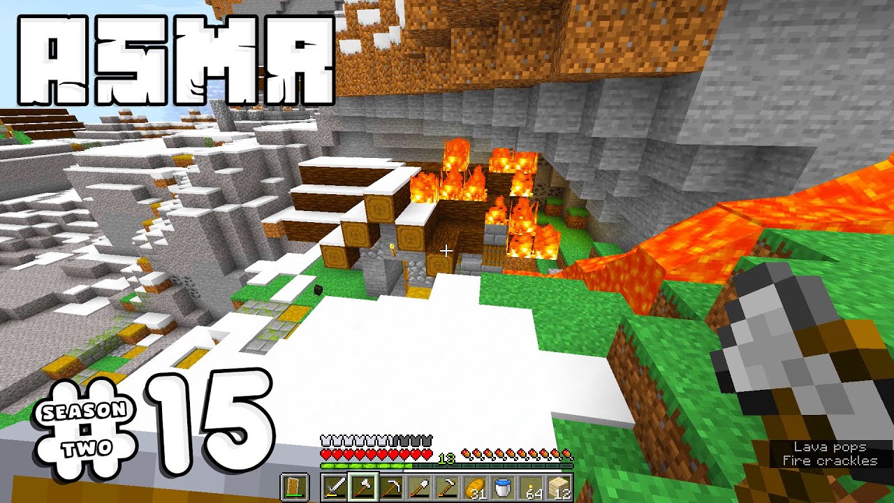 [Season 2] Minecraft ASMR #15 - Mountain Village 🏠🔥 | ⌨️ Clicky ...
