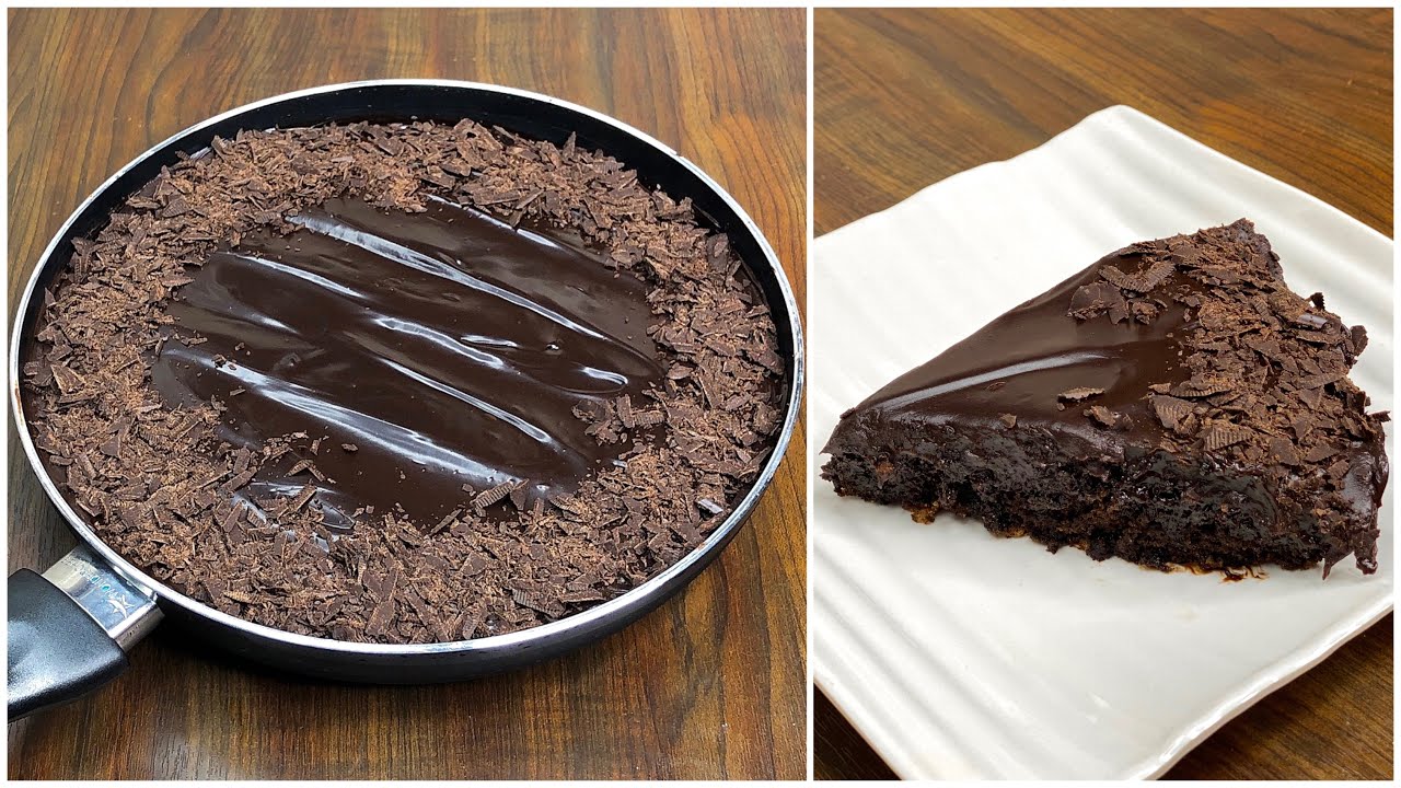 Easy Chocolate Cake in Frying Pan | Chocolate Cake Without Oven ...