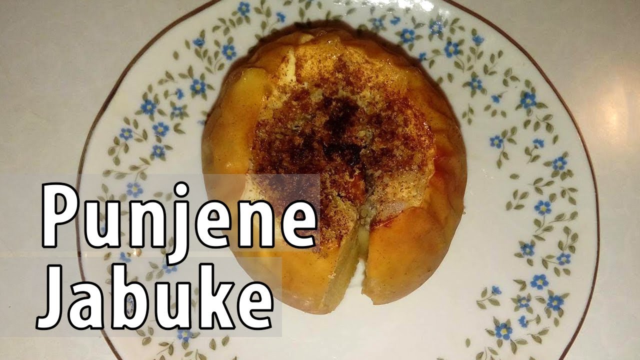Punjene Pecene JABUKE - Slatka i zdrava posna poslastica - YouTube