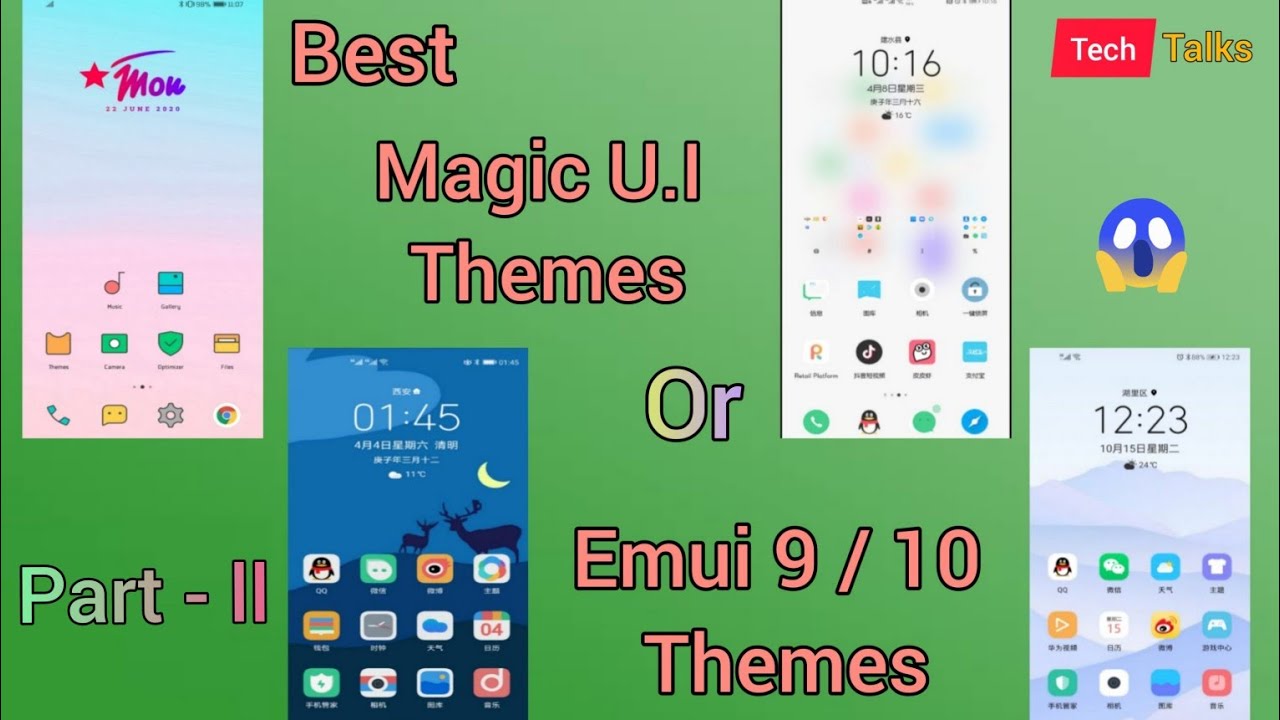Top 4 Best Emui / Magic UI themes. - YouTube