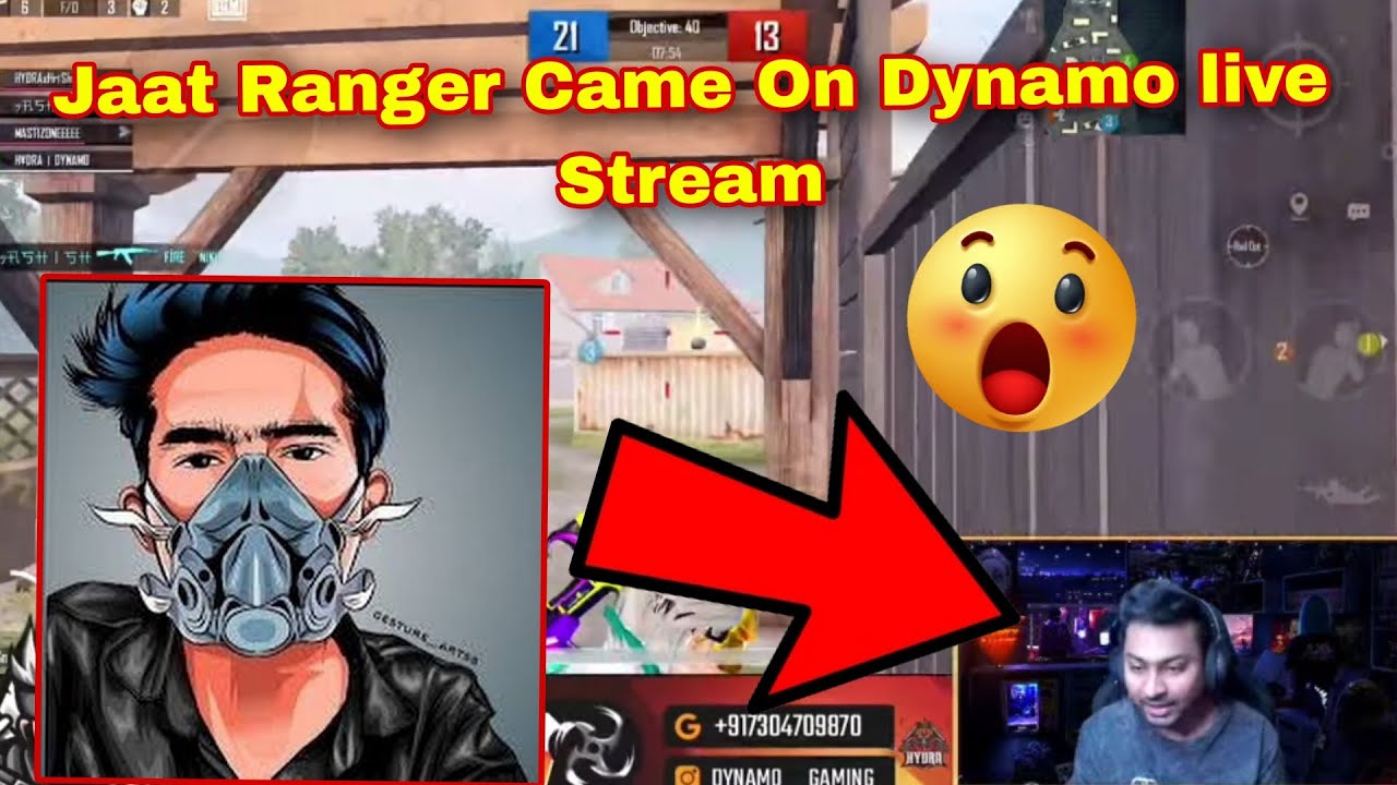 Jaat Ranger Came to Dynamo live Stream 😳 - YouTube