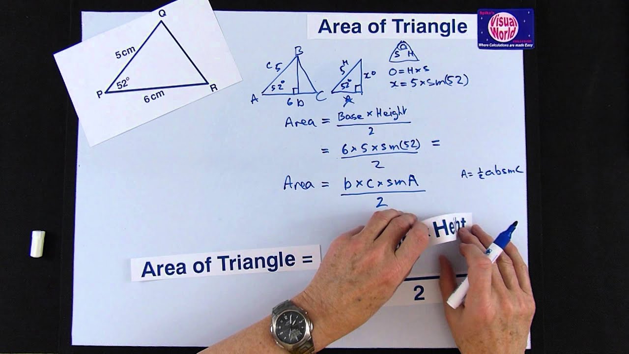 Area Of Triangle Including The Formula Area 1 2 Bc SinA YouTube area-of-triangle-including-the-formula-area-1-2-bc-sina-youtube
