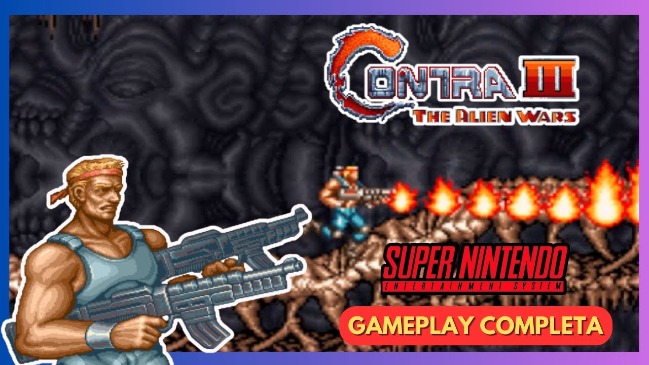 CONTRA 3 (SNES) - Gameplay Completa #121 - YouTube