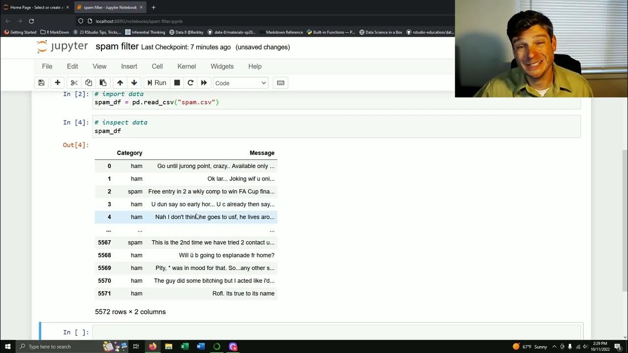Creating a Spam Filter using Naive Bayes - YouTube