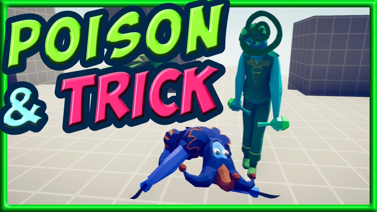 Poison & Trick! Jester and Potionseller vs Every Faction 2v1 - TABS Bug ...