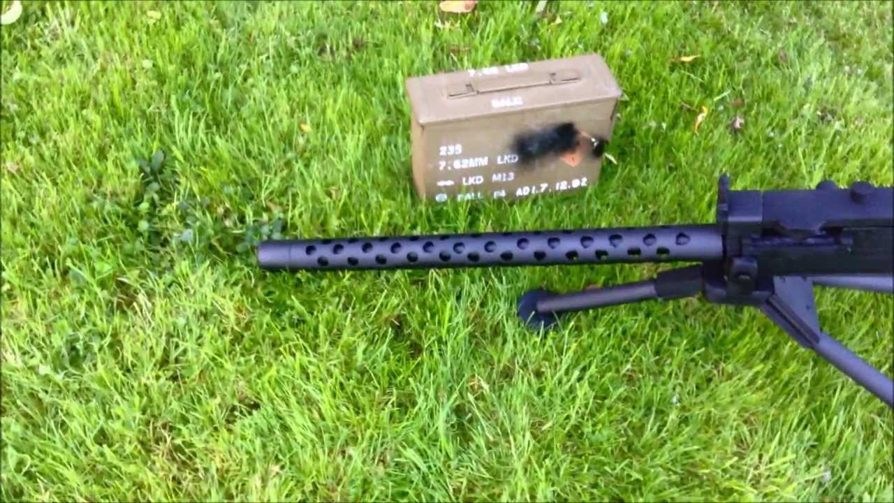 HOMEMADE M1919A4 BROWNING 30.CAL MACHINE GUN - YouTube
