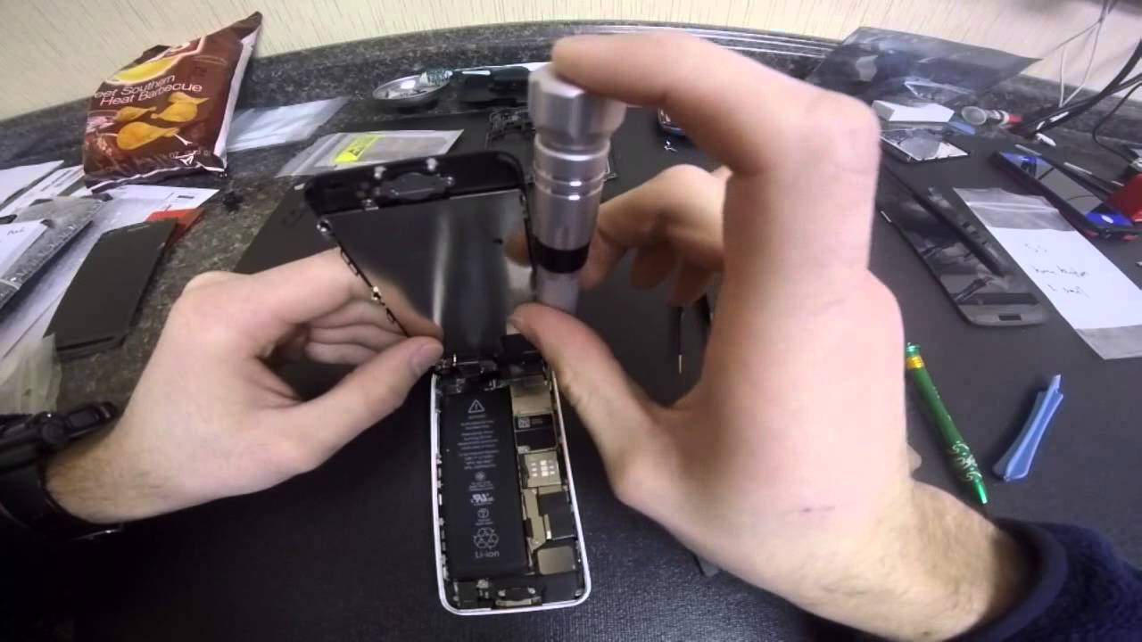 Iphone 5c Screen Replacement - YouTube