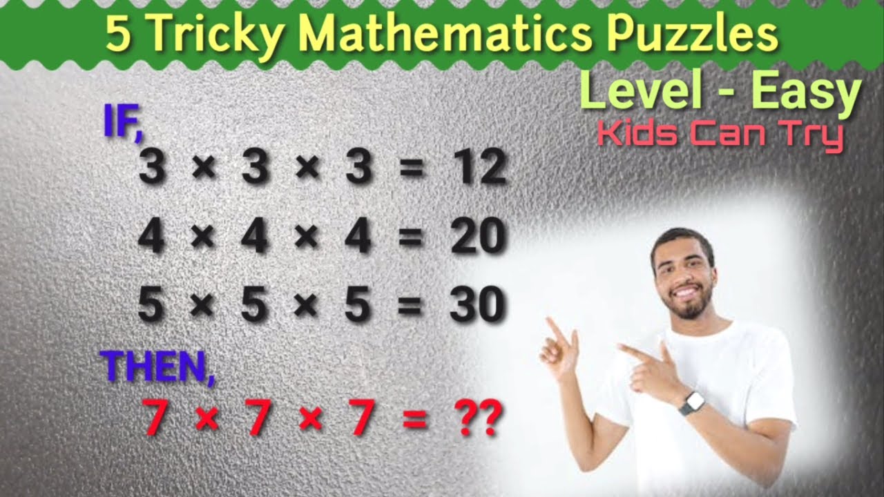 5 Classic Math Puzzles For Kids | Math Puzzles With Answers | Math ...