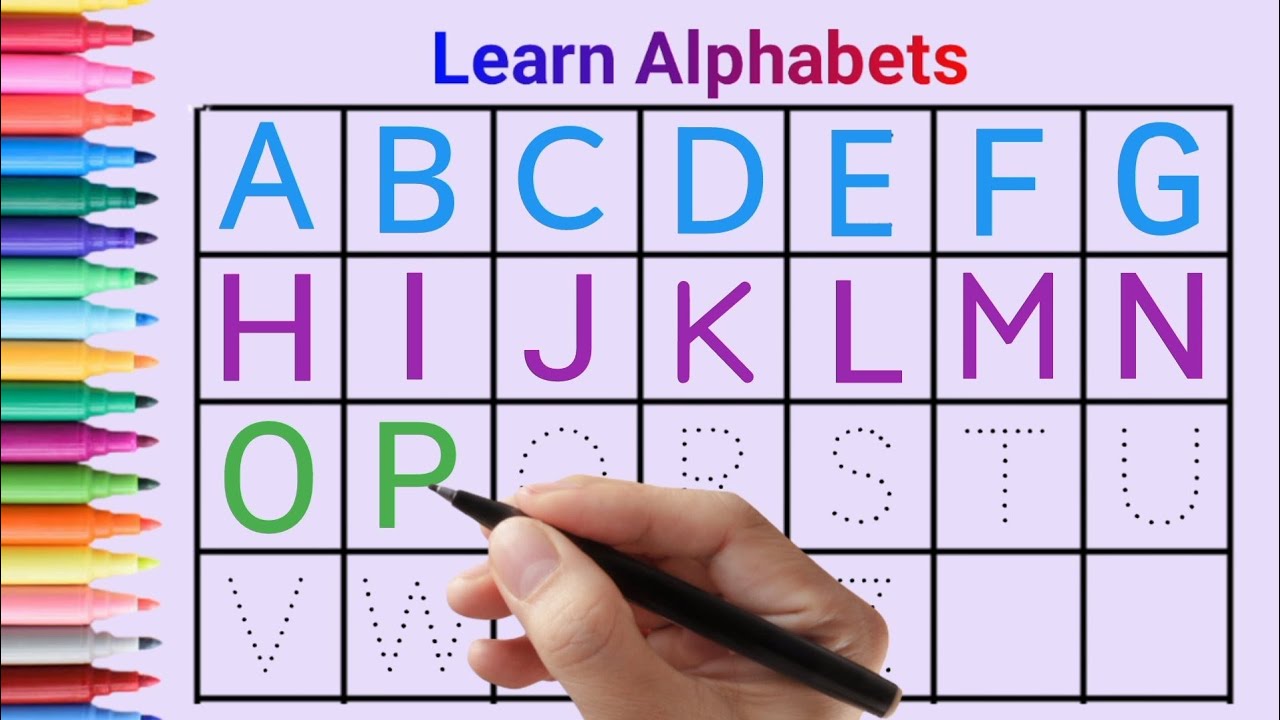How to read abcd A to Z for Kids | abc writing practice video | A For ...
