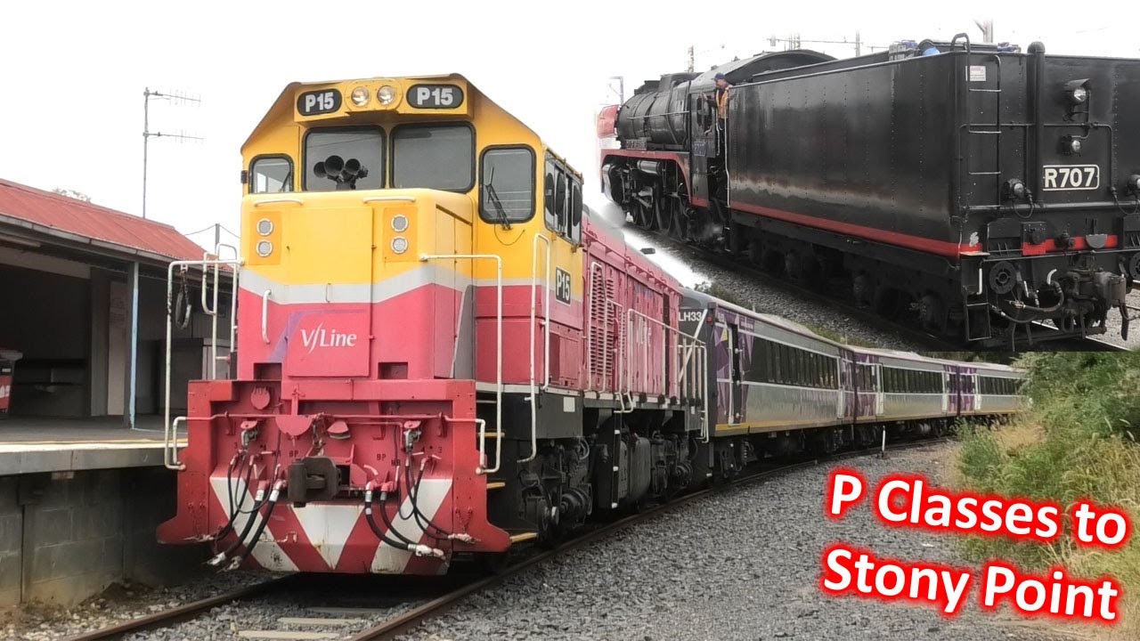 P Classes to the Seaside; 707 Operations Slow Rail Journey to Stony Point - YouTube