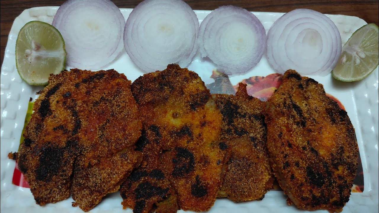 Fish rawa fry | Shark (Mori) fry | Rawa shallow fry | Easy recipe ...