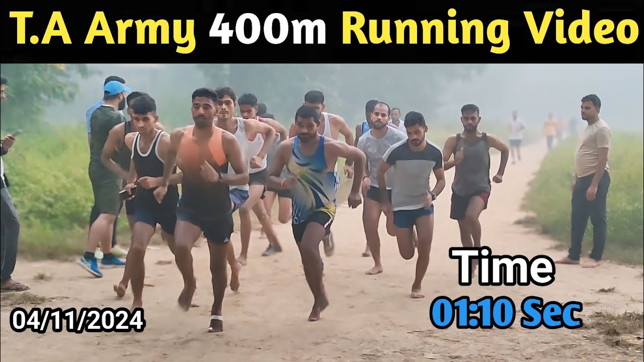 T.A Army #400m Running Video 2024 || Army Running Video Danapur Bihar| Running Practice #400m # ...