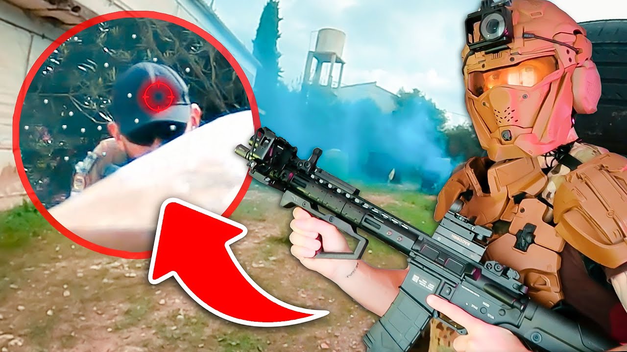PROBANDO ARMADURA IMPRESA en 3D para Airsoft 😨 SRU Precision (CQB Arena ...