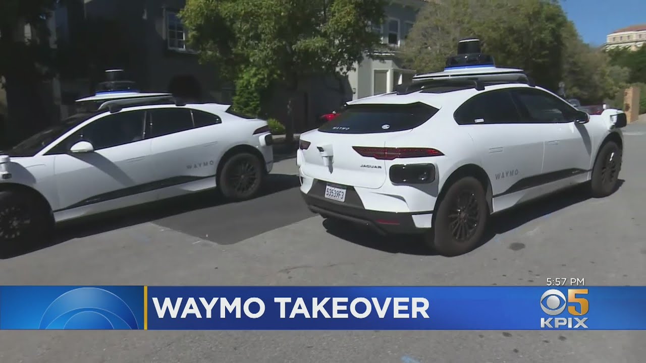 WayMo Cars Taking Over Quiet SF Dead End Street - YouTube