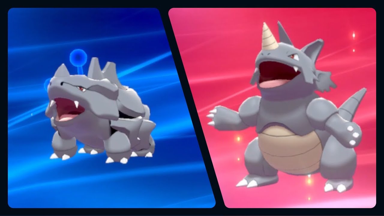 RHYHORN EVOLVED INTO RHYDON (POKEMON SHIELD) - YouTube