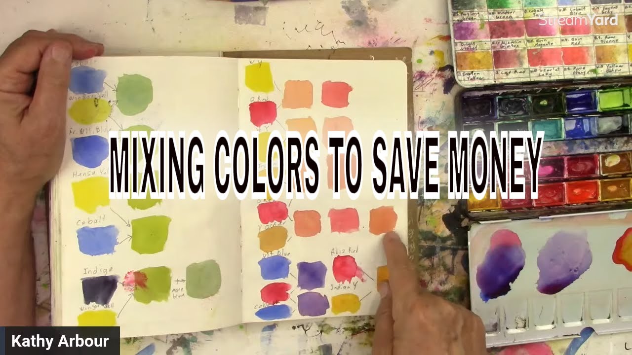 Beginner Watercolor color mixing - YouTube