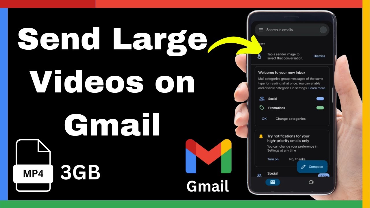 How to Send Large Videos on Gmail - Quick Tutorial - YouTube