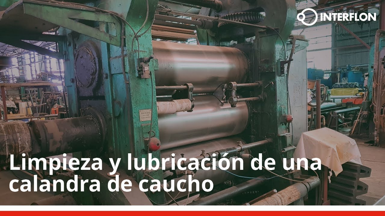Limpieza y lubricación de una calandra de caucho - YouTube