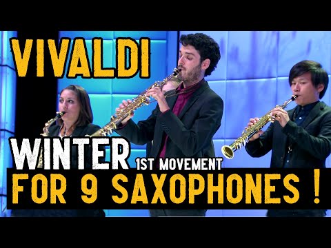 Vivaldi for 9 Saxophones - Winter - The four seasons - Ensemble de saxophones de Strasbourg (2015)