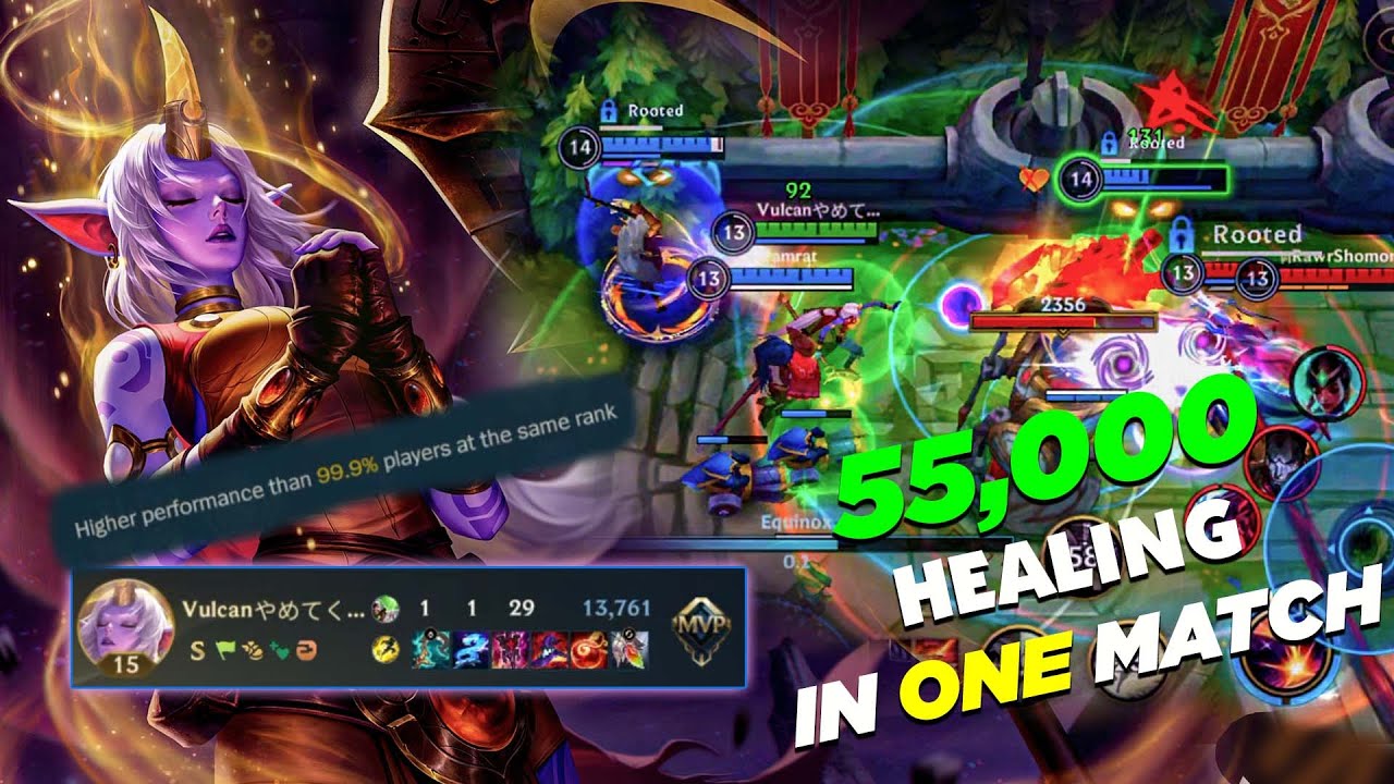 55K HEALING IN 1 MATCH | ULTIMATE HEALING | SORAKA WILD RIFT - YouTube