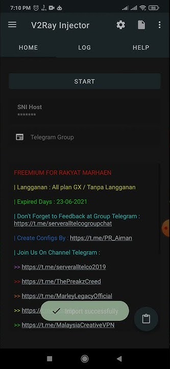 🔴TUTORIAL HOW TO IMPORT CONFIG V2RAY INJECTOR - YouTube