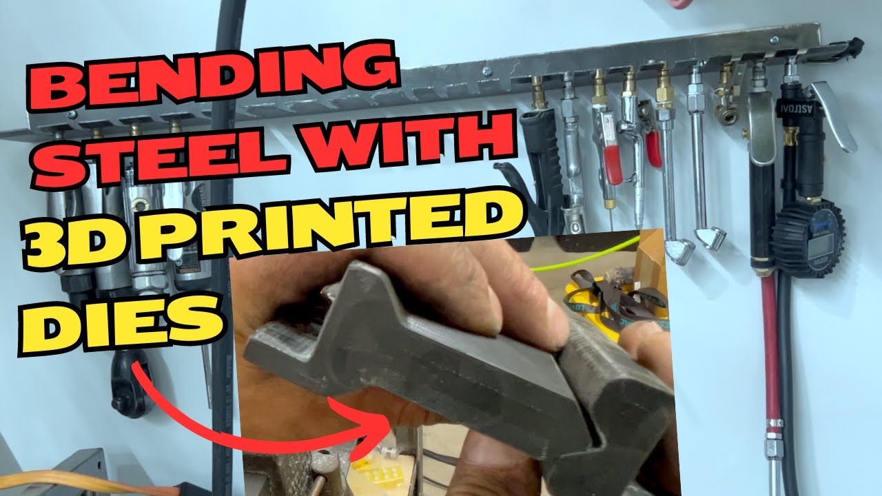BENDING STEEL WITH 3D PRINTED DIES! TO MAKE A CUSTOM AIR TOOL ACCESSORY ...