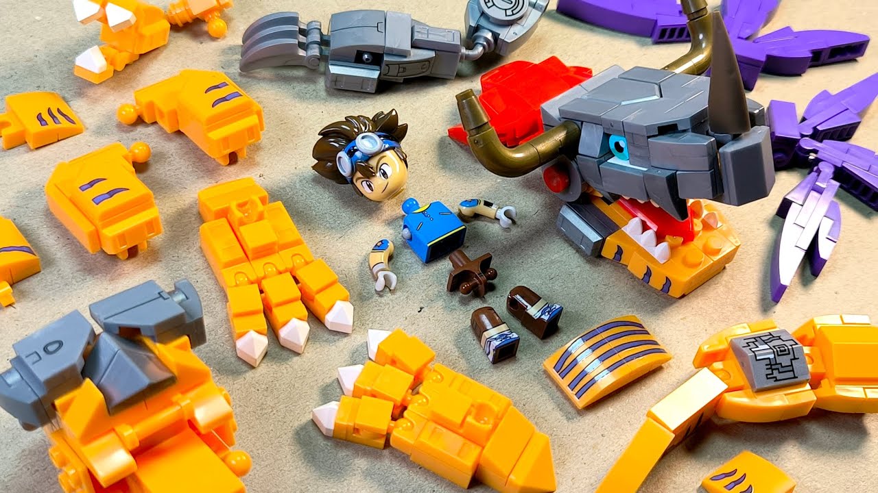 lego digimon | taichi metalgreymon | minifigures lego unofficial - YouTube