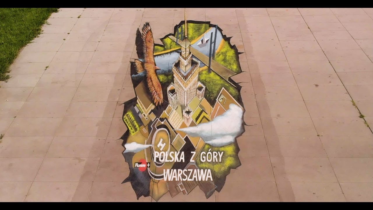 Polska z góry | graffiti 3D w Warszawie - YouTube
