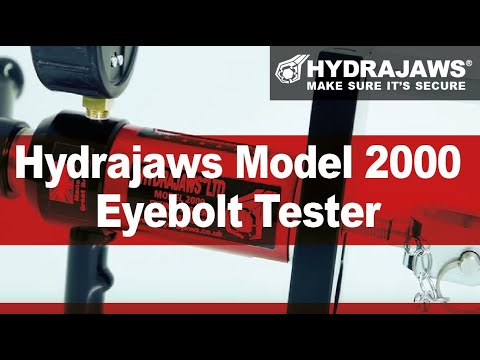 Hydrajaws Model 2000 Safety Harness Eye Bolt Tester - YouTube
