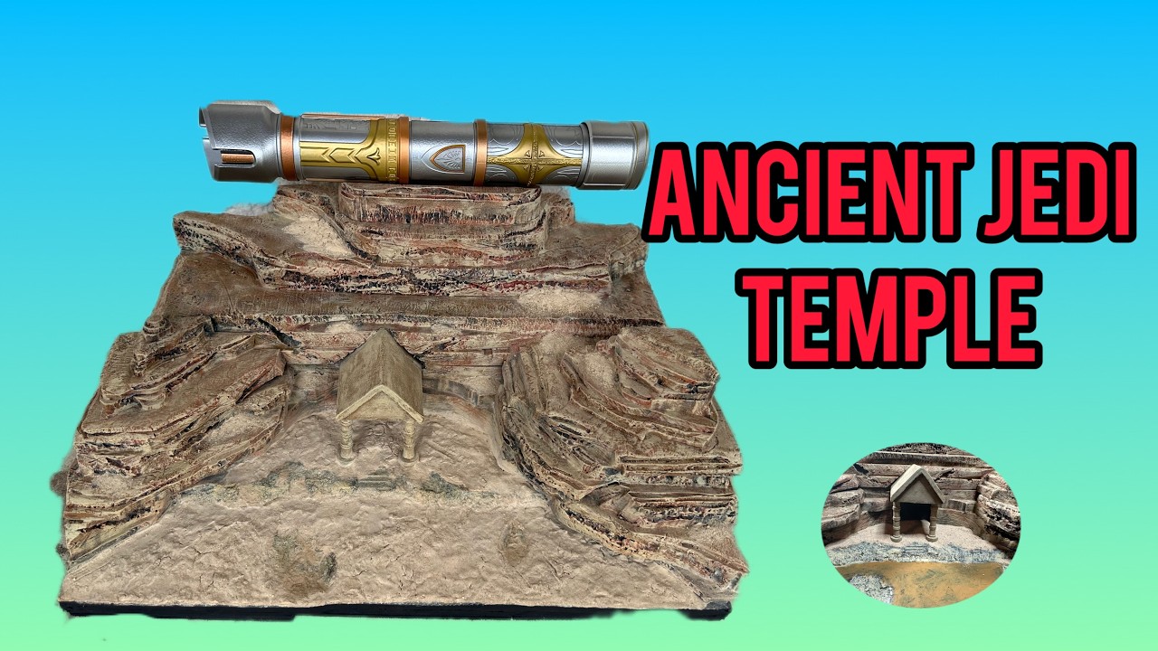 I Made an Ancient Jedi Temple diorama!! It doubles as a Lightsaber ...
