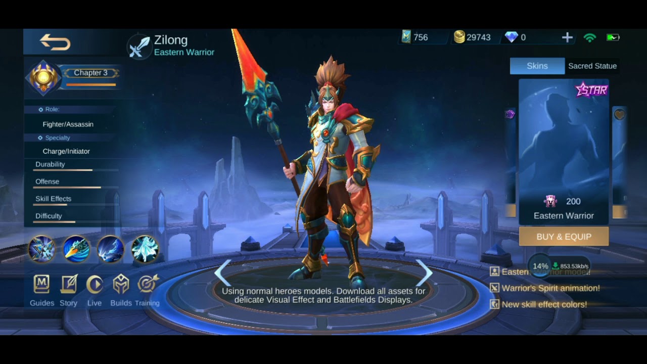 Zilong all skins mobile legends bangbang pappyloves vlogs - YouTube