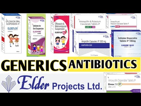 जेनेरिक दवाइयाँ ANTIBIOTICS ELDER PROJECT BRANDS IN INDIAN MARKET # ...