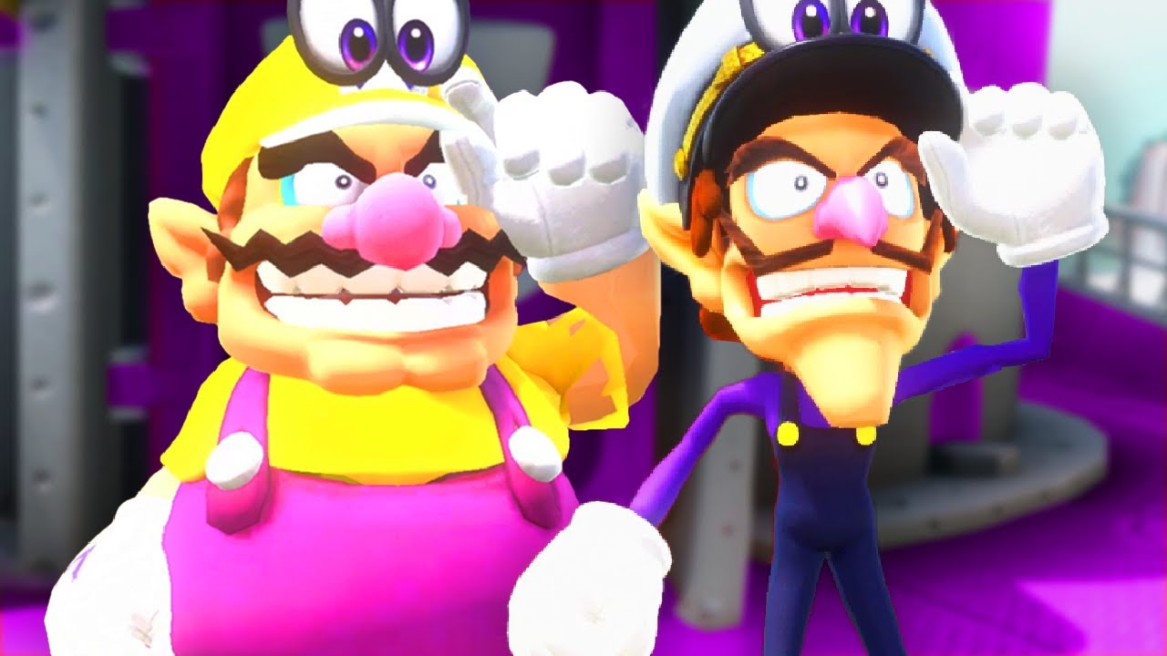 Super Mario Odyssey - Wario vs Waluigi (Splitscreen Race) - Full Game Walkthrough - YouTube