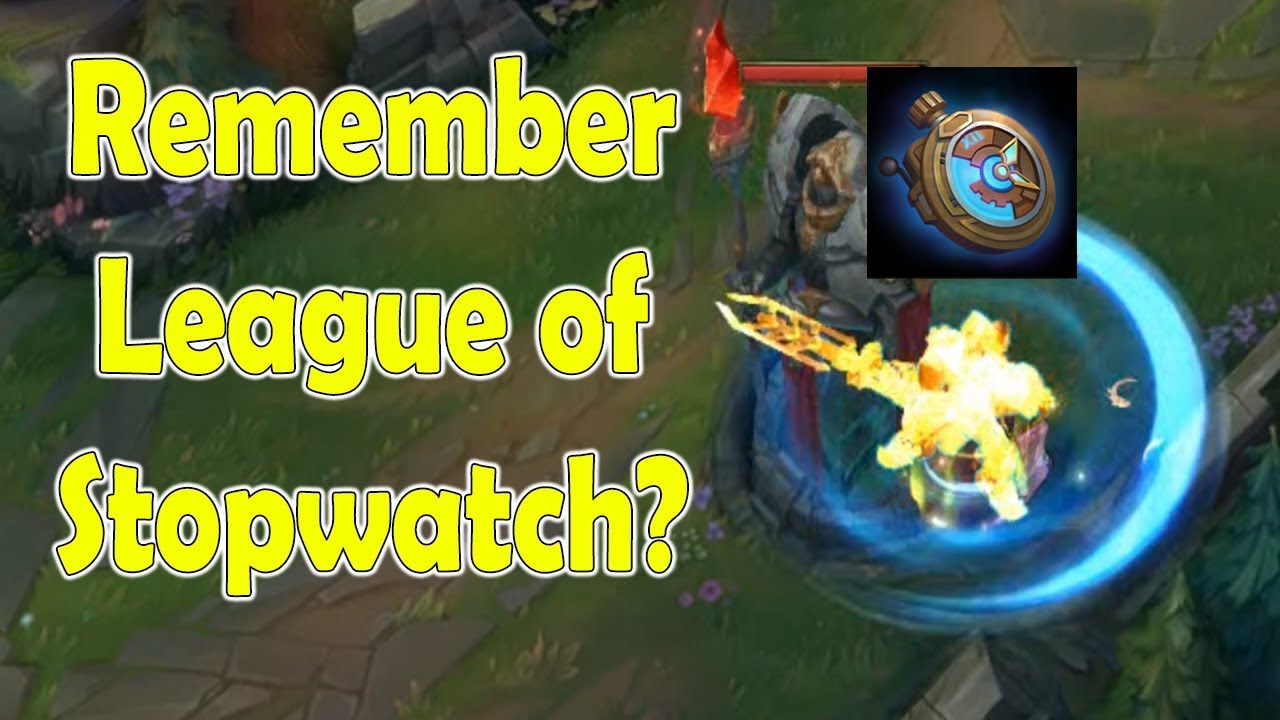 Remember League of Stopwatch? - YouTube