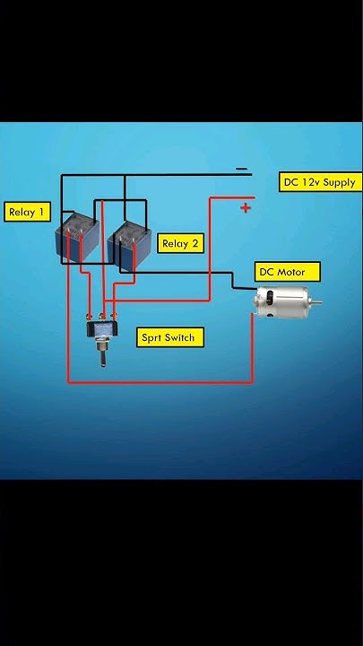 DC motor forward and reverse controller using g relay #shorts #youtubeshorts - YouTube