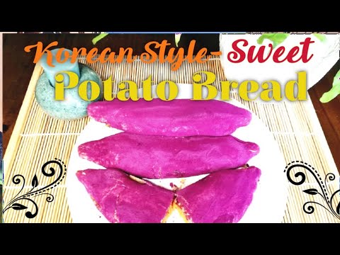 The latest trending Korean Style- Purple Sweet Potato Bread - YouTube