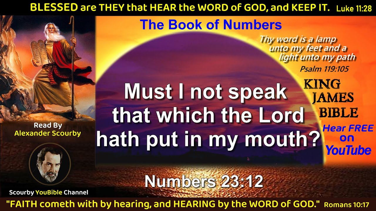 04 | Book of NUMBERS | KJV Audio with Text | by Alexander Scourby | God ...