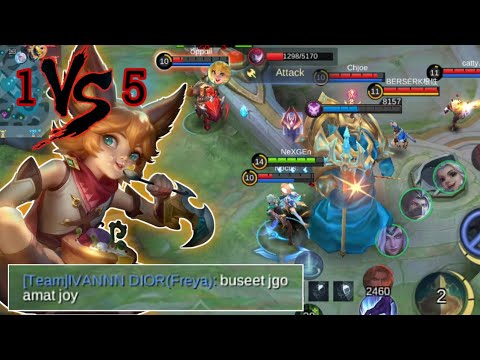 JOY MOMENT 1 vs 5!! FREYA SAID : VERY GOOD GAME JOY - Mobile Legends ...