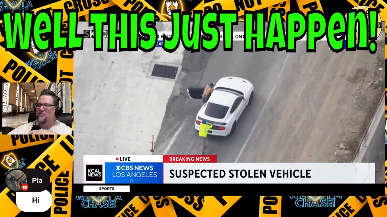 Live Stolen Car Chase In LA - YouTube