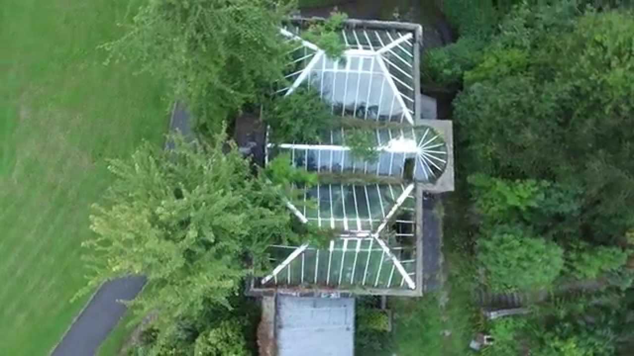 Philips Park Hall,Phillips Park, Whitefield, Manchester with a drone in ...