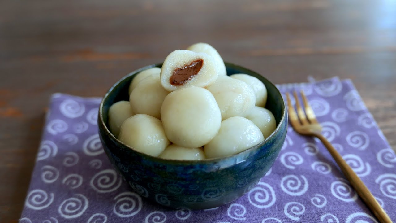 Nutella Dango Mochi | Japanese Recipe | wa's Kitchen - YouTube