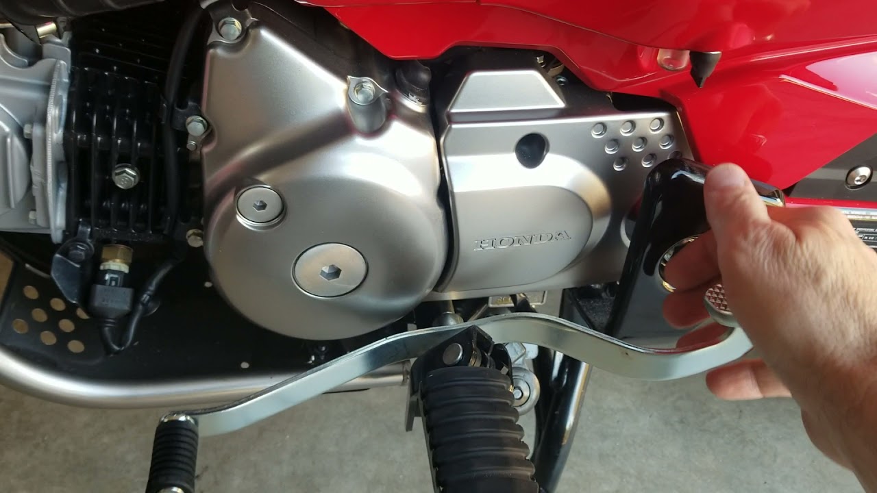 2021 Trail 125 Shifting a Semi Automatic bike. - YouTube