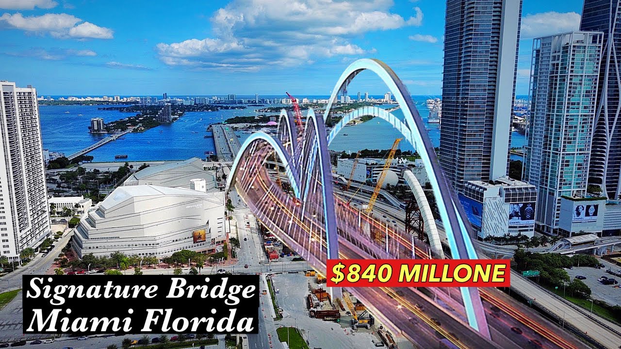 $840 Million Miami Signature Bridge Project 2 (Update 2023) - YouTube