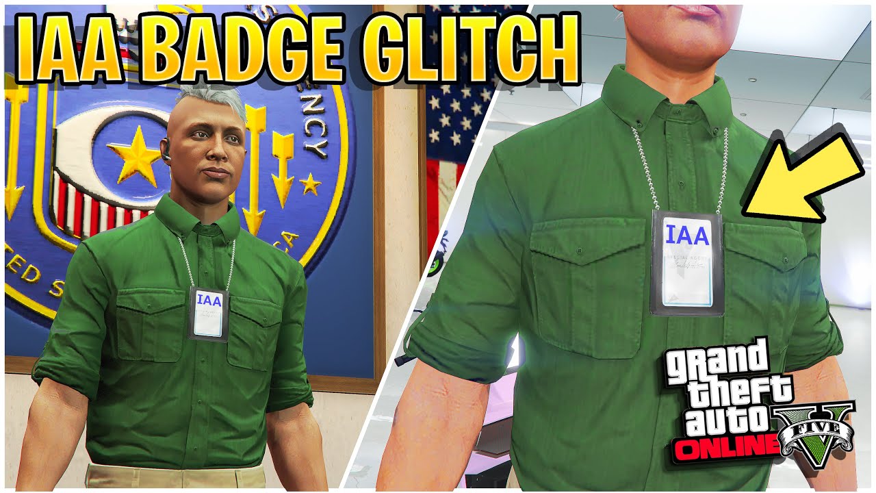 GTA 5 IAA Badge Glitch How To Get IAA Badge EASY Clothing Glitches in ...