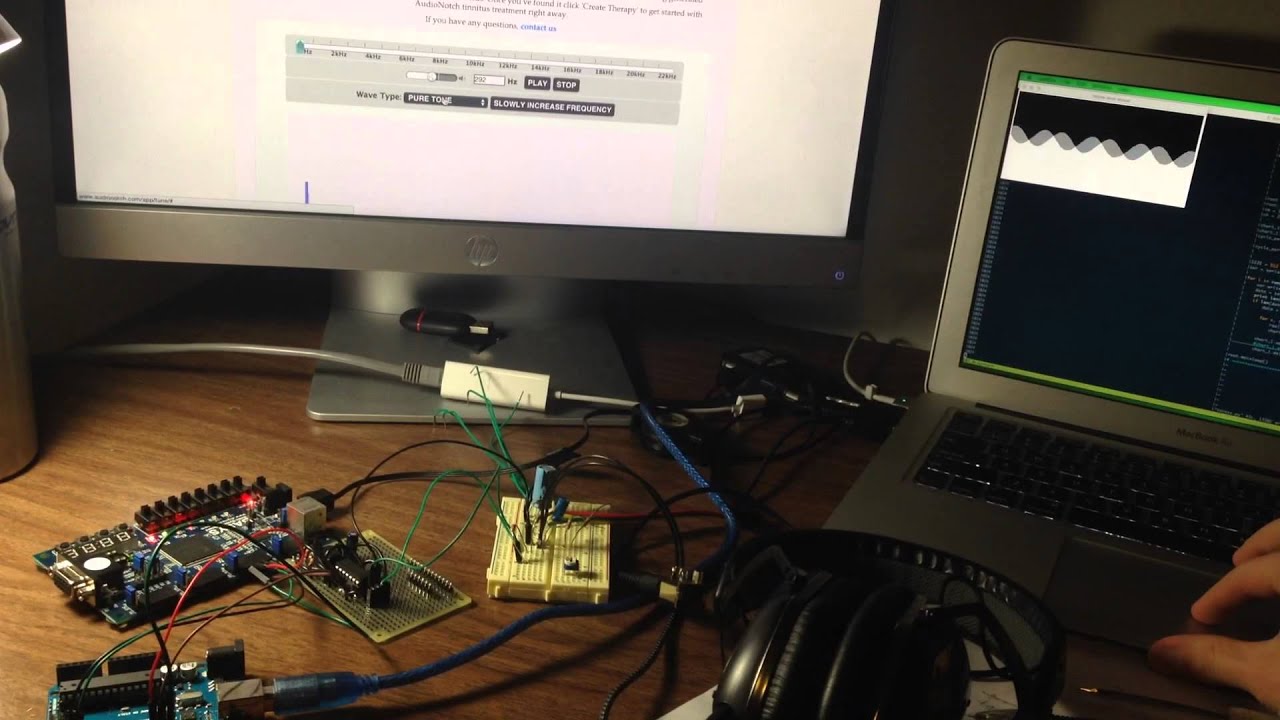 FPGA waveform viewer using ADC - YouTube