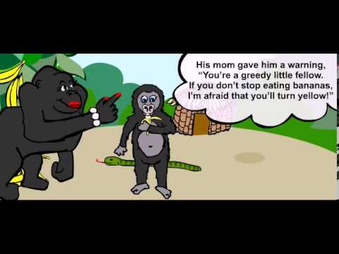 Nursery Rhymes : gorillas story New Gorilla monkey ( eating manners ...